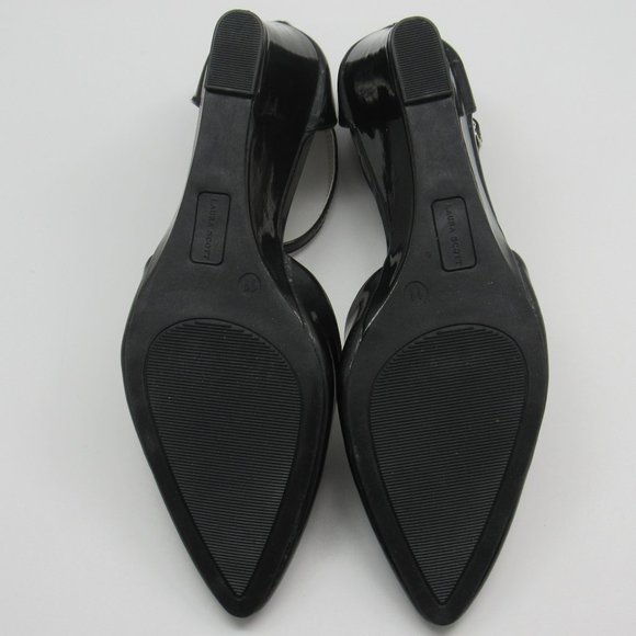 Laura Scott | Shoes | Laura Scott Womens Lucia Wedge Heel Black Sz 1 ...